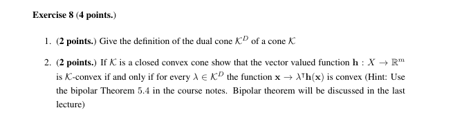 Solved Exercise 8 (4 ﻿points.)(2 ﻿points.) ﻿Give the | Chegg.com