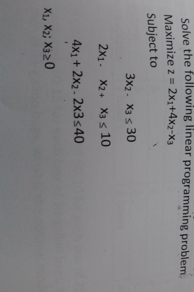Solved olve the following linear programming problem | Chegg.com Solved olve the following linear programming problem | Chegg.com