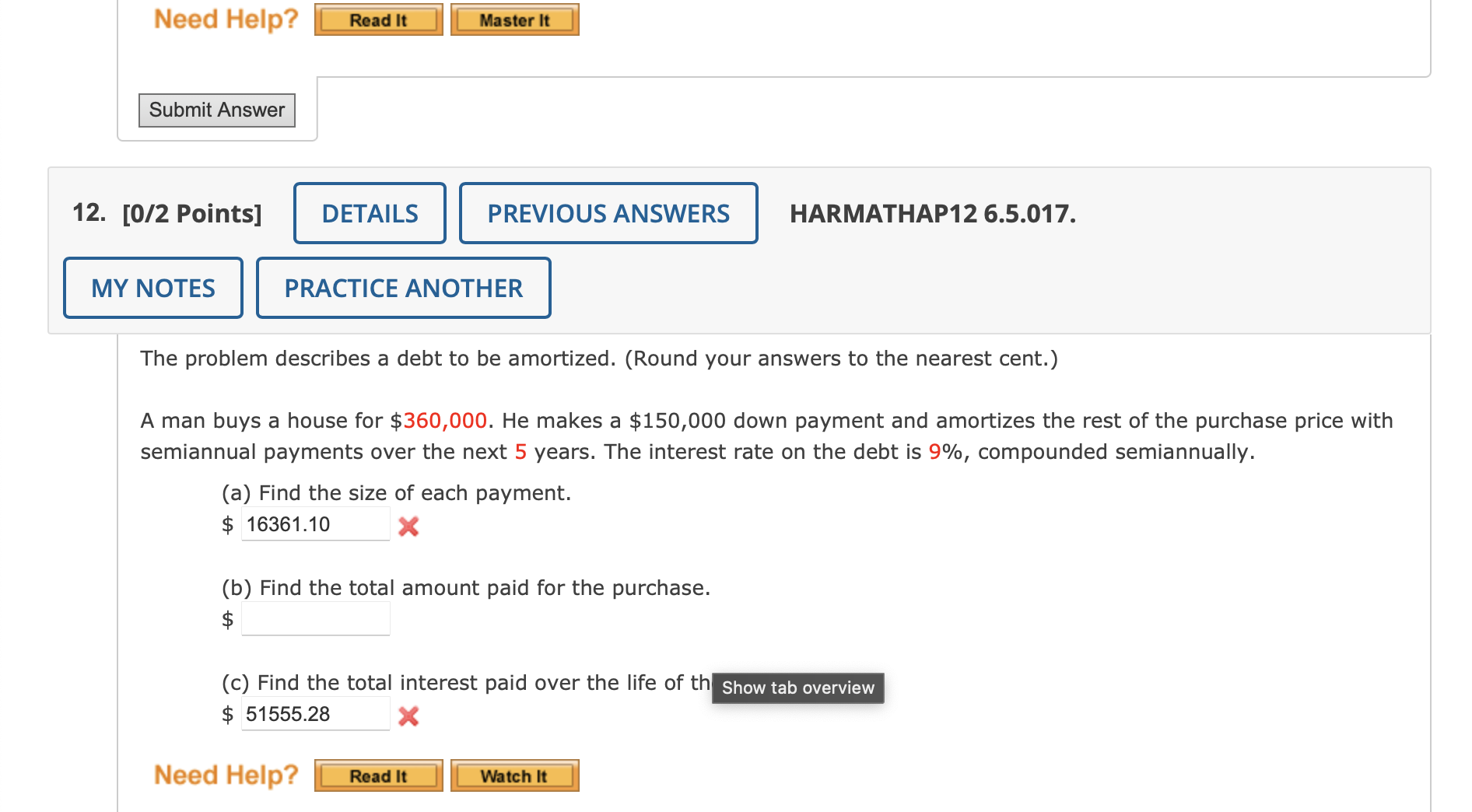 Solved The problem describes a debt to be amortized. (Round | Chegg.com