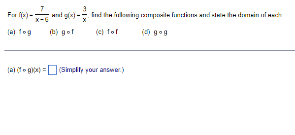 Solved solve a b c d find composite functions and state the | Chegg.com