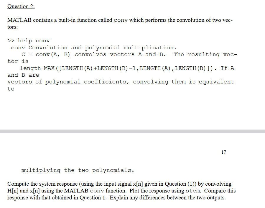 Solved PART II Introduction: Consider the transfer function | Chegg.com