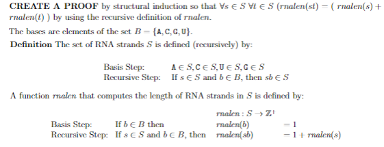 Solved Structural Induction Proof. Please Help!I've been | Chegg.com