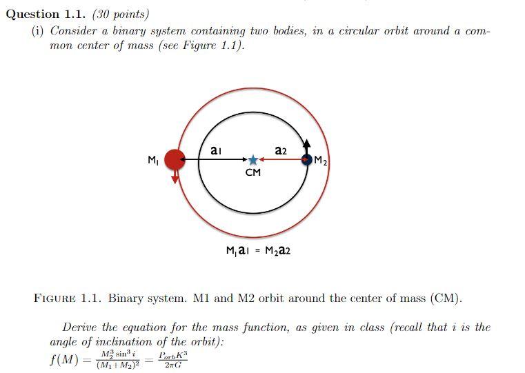 Question 1.1. (30 points) (i) Consider a binary | Chegg.com