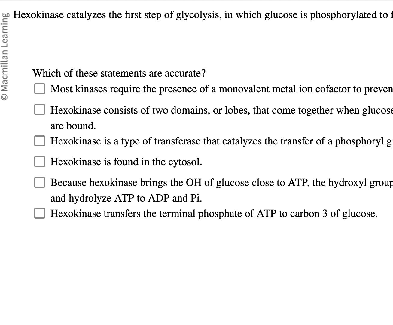 Solved Hexokinase catalyzes the first step of glycolysis, in | Chegg.com