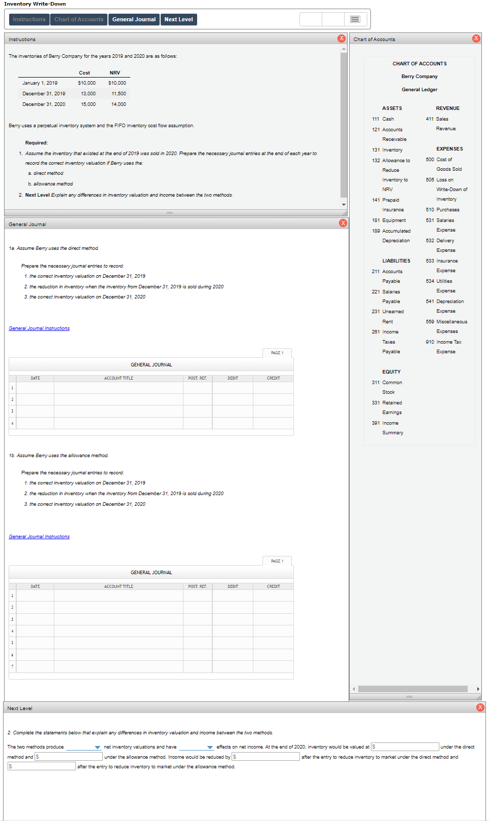 Solved Inventory Write-Down | Chegg.com