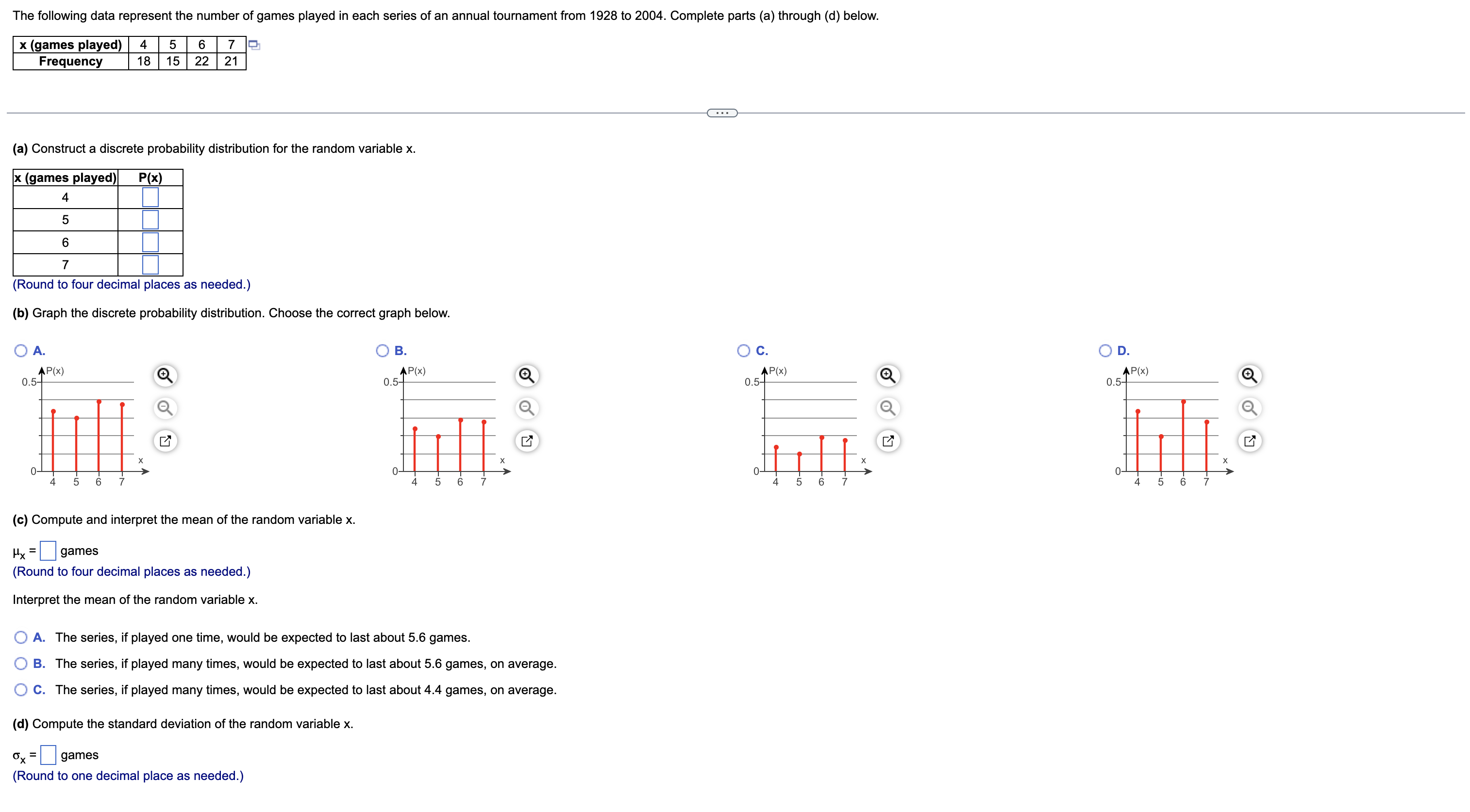 Solved (a) Construct a discrete probability distribution for | Chegg.com
