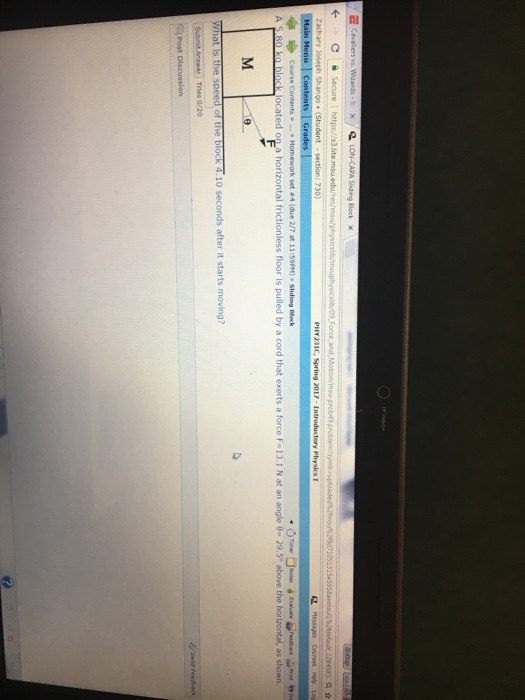 Solved A 5.80n kg block located on a horizontal frictionless | Chegg.com