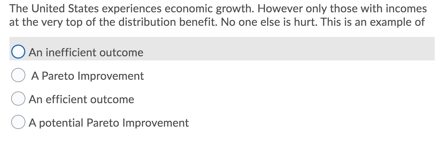 Solved The United States experiences economic growth. | Chegg.com