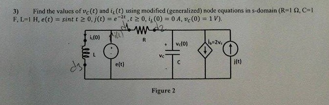 Solved find the values of Vc and iL using modified node | Chegg.com