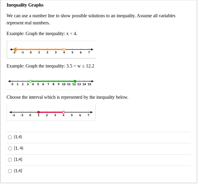 Solved Inequality Graphs We can use a number line to show | Chegg.com