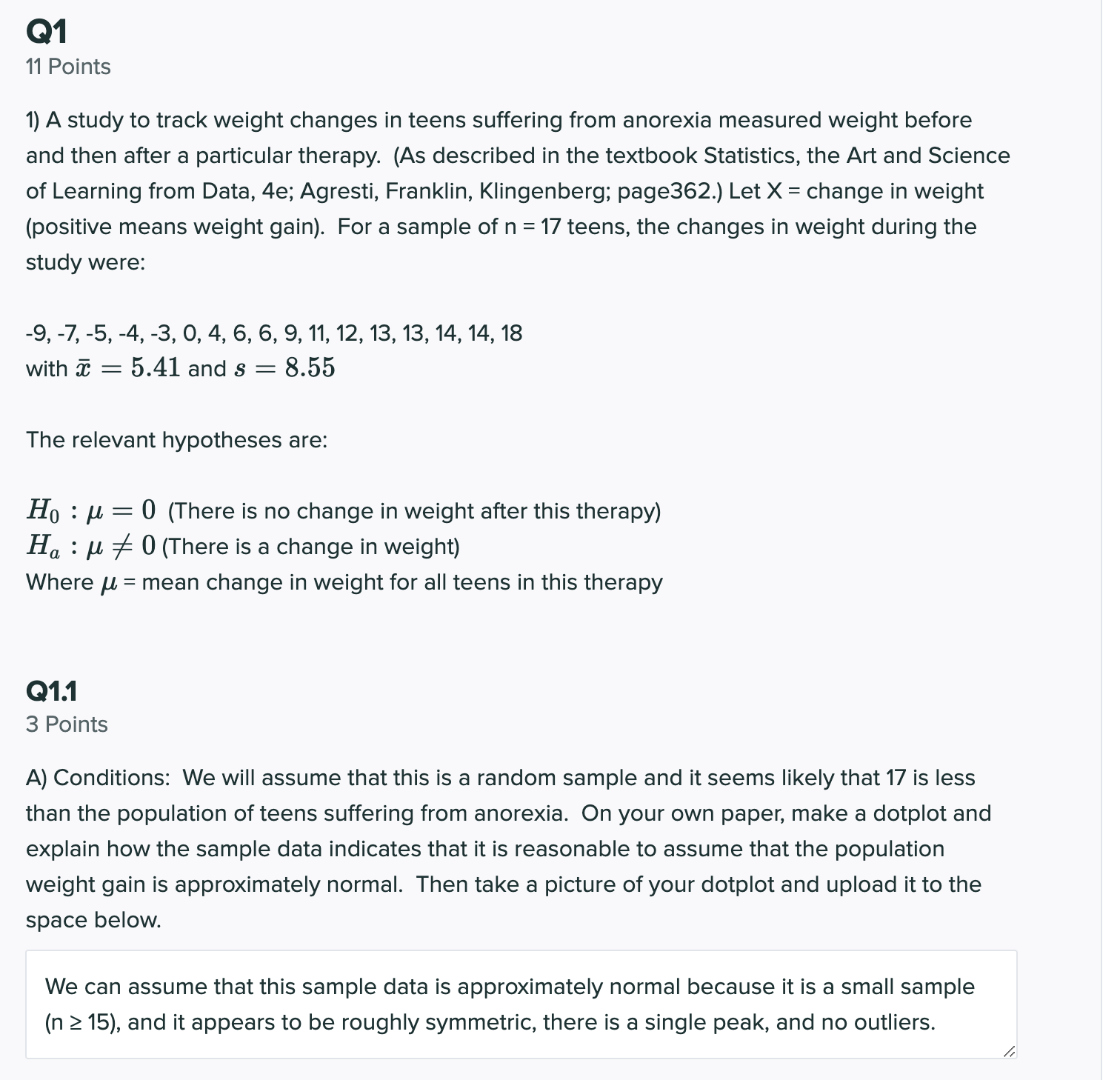 Solved Hi! I need help with 1.3, there is supposed to be a | Chegg.com