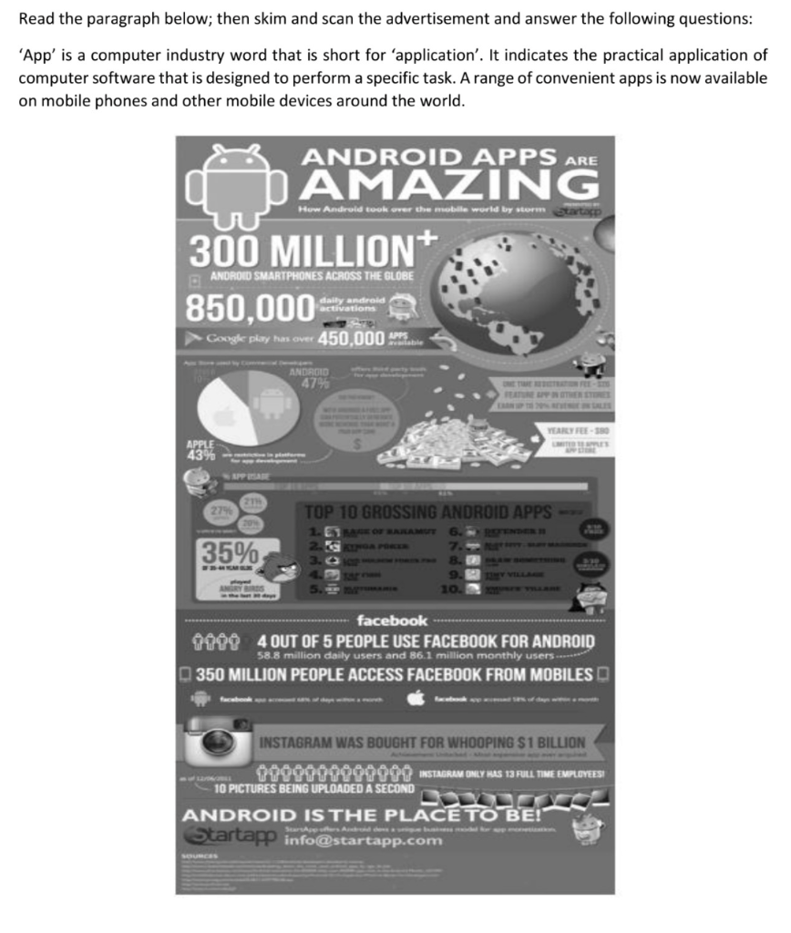 Solved 1 How many Android smartphones exist | Chegg.com