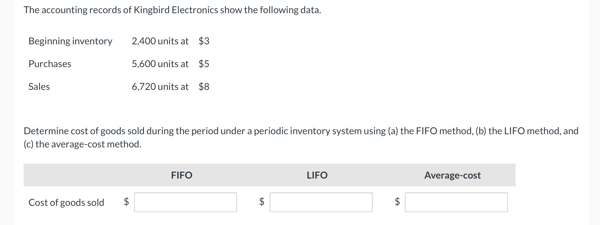 [Solved]: E2 The accounting records of Kingbird Electronics