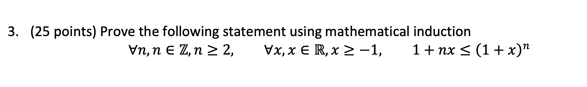 Solved (25 points) Prove the following statement using | Chegg.com Solved (25 points) Prove the following statement using | Chegg.com