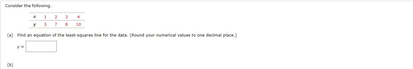 Solved Consider the following. (a) Find an equation of the | Chegg.com