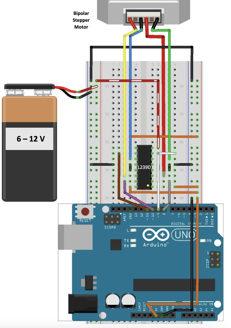 Solved Arduino UNO & Bipolar Stepper Motor I am attempting | Chegg.com