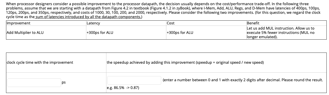 Solved When processor designers consider a possible | Chegg.com