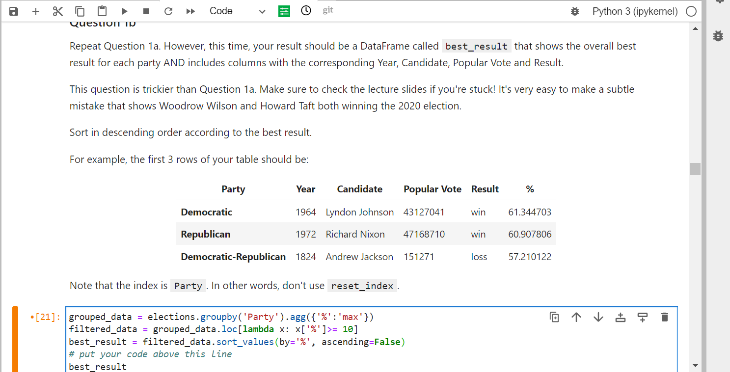 Solved Repeat Question 1a. ﻿However, this time, your result | Chegg.com