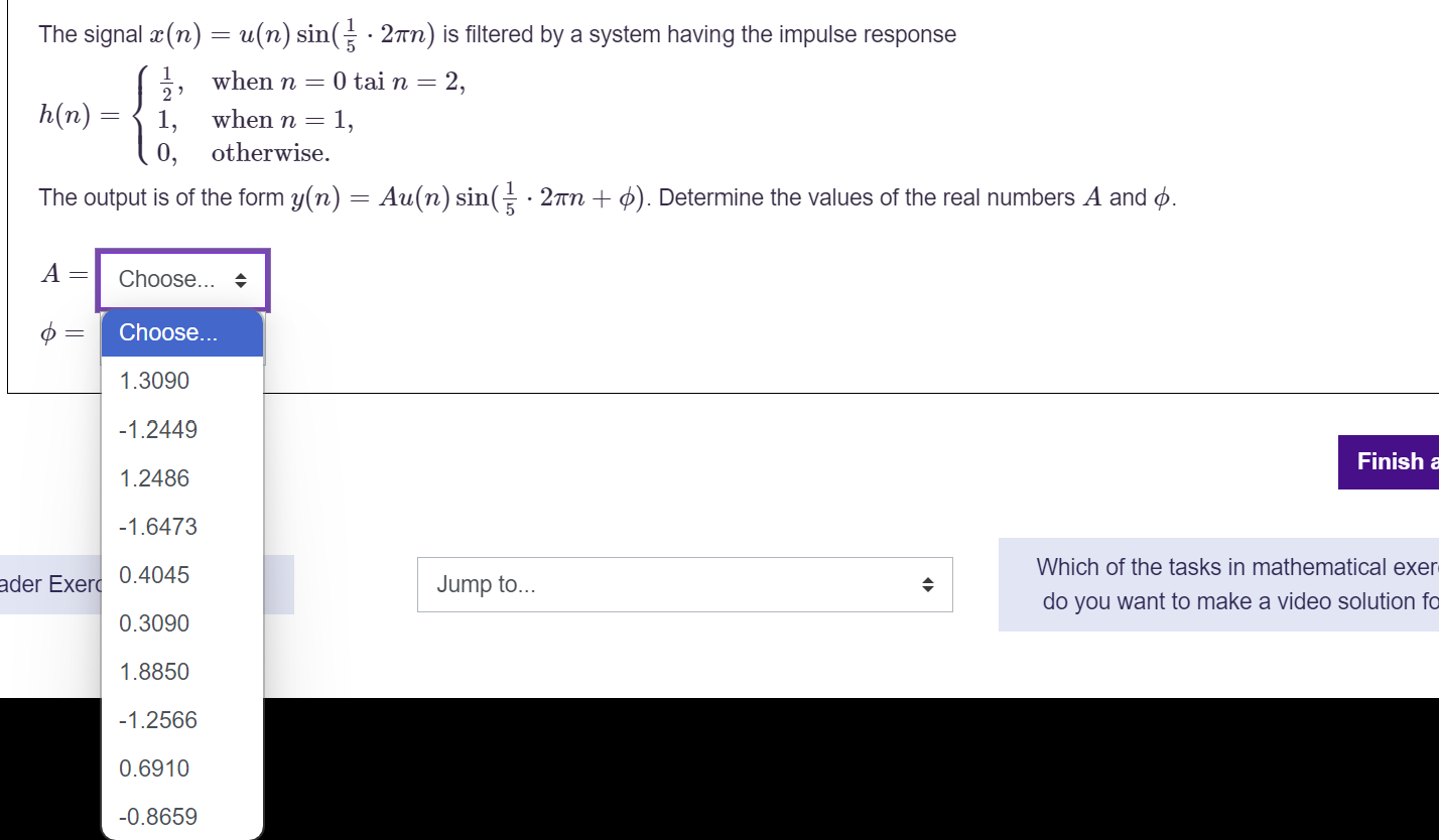 Solved The signal x(n)=u(n)sin(15*2πn) ﻿is filtered by a | Chegg.com