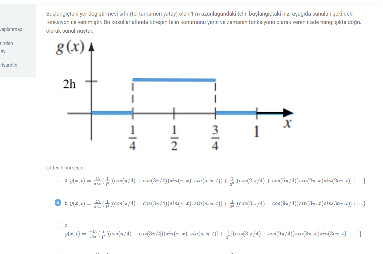 Solved The initial velocity of a 1 meter long wire with zero | Chegg.com