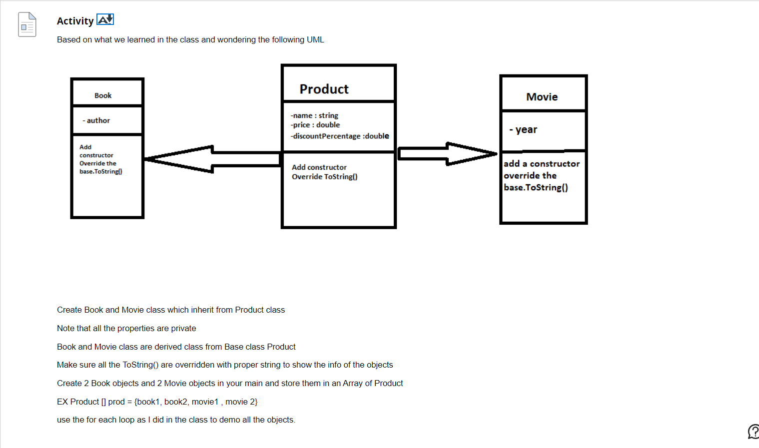 Solved Hello, can you do the instructions in C# Application | Chegg.com