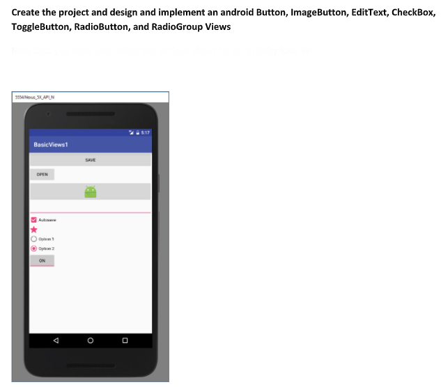Solved Using android Studio, Create this Project to be | Chegg.com