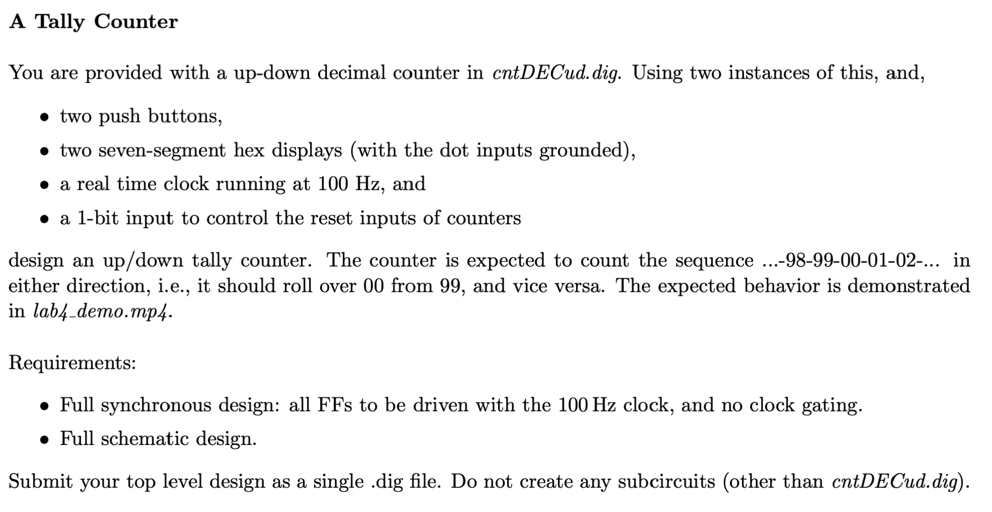 You are provided with a up-down decimal counter in | Chegg.com