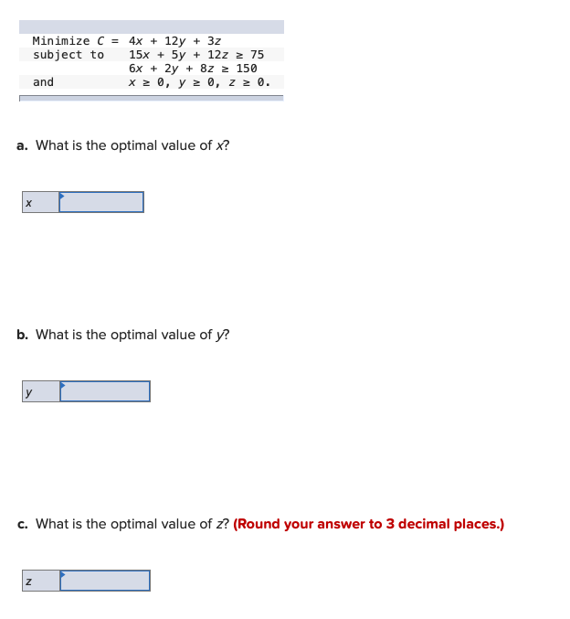 Solved a. What is the optimal value of x ? b. What is the | Chegg.com