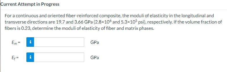 Solved For a continuous and oriented fiber-reinforced | Chegg.com