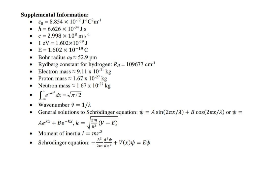 Solved = behind the normalization. (2 pts) Two quantum | Chegg.com