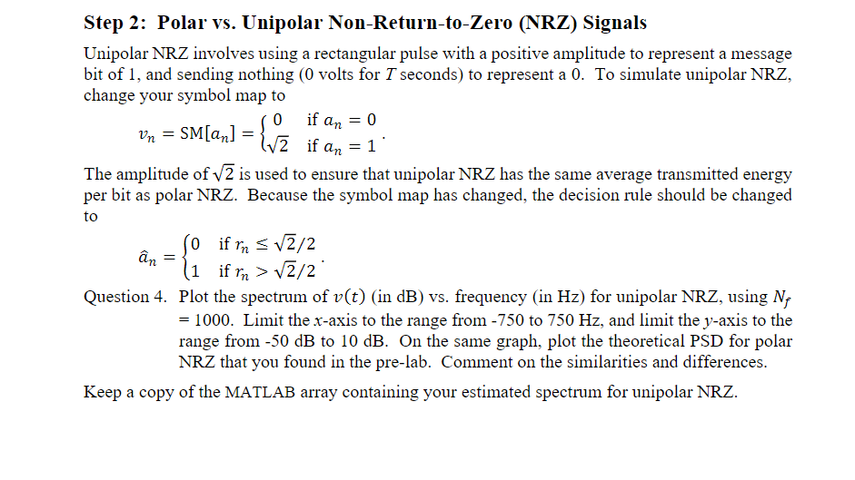 Un = SM[q,] = {02 = Step 2: Polar vs. Unipolar | Chegg.com