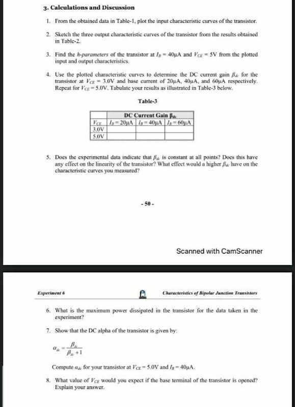 3. Calculations and Discussion L. From the obtained | Chegg.com