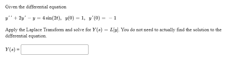 Solved Given the differential equation | Chegg.com