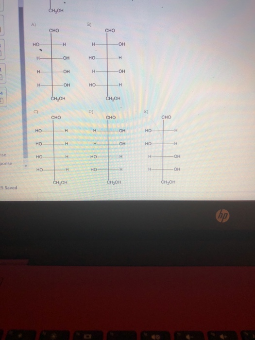 Solved Identify the following (A-E) as enantiomer, epimer, | Chegg.com
