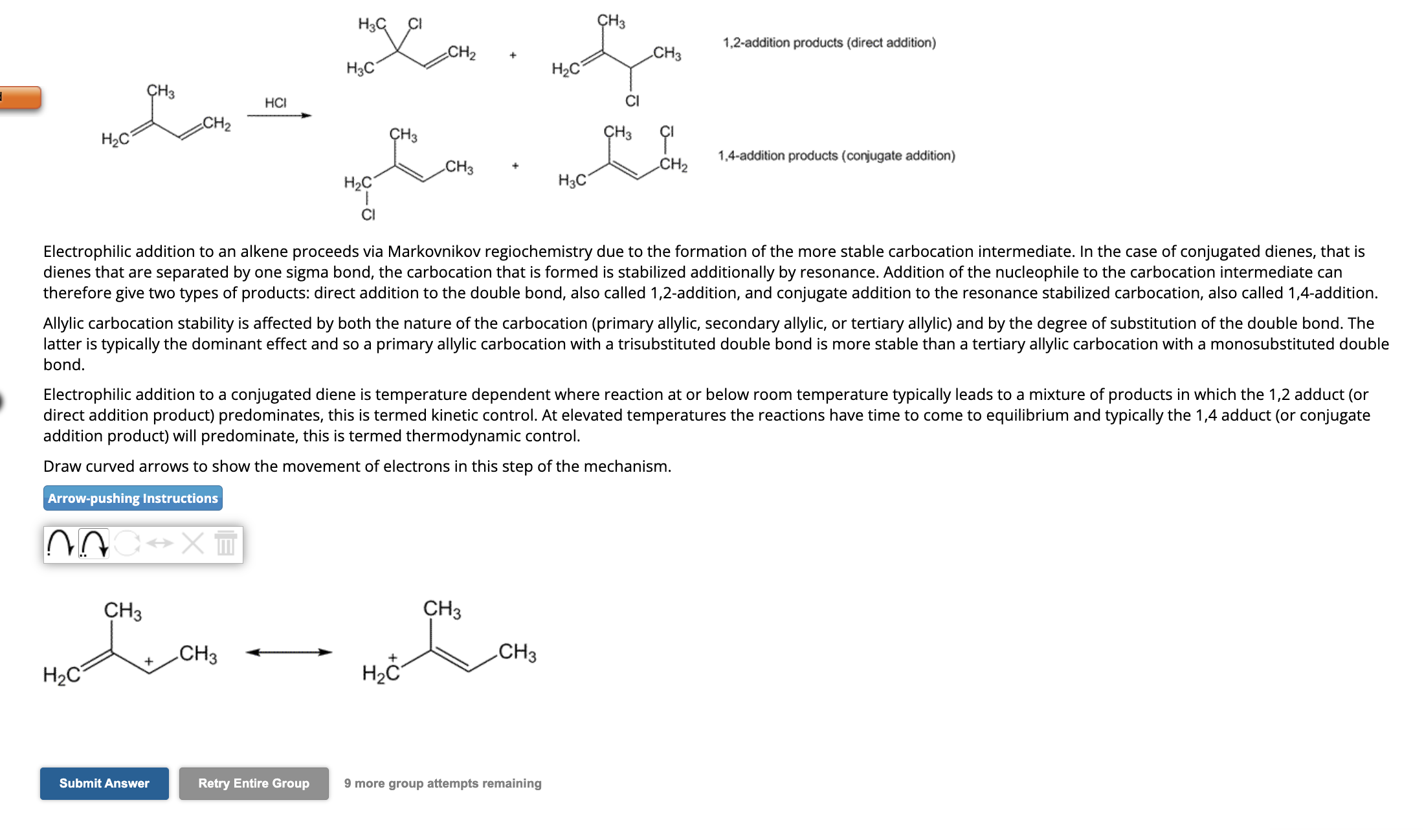 Solved 1,2-addition products (direct addition) 1,4-addition | Chegg.com