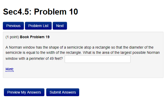 Solved Sec4.5: Problem 10 Previous Problem ListNext (1 | Chegg.com