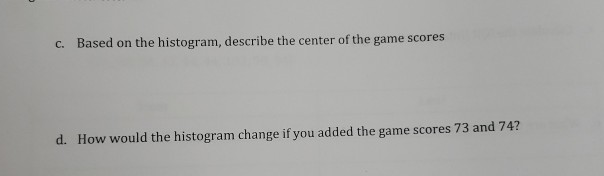 Solved 14. The table below represents the total points | Chegg.com