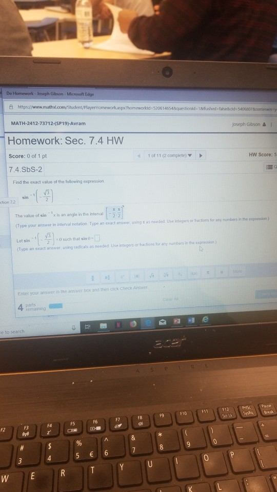 Solved Do Homework Joseph Gibson-Microsolt Edge a | Chegg.com