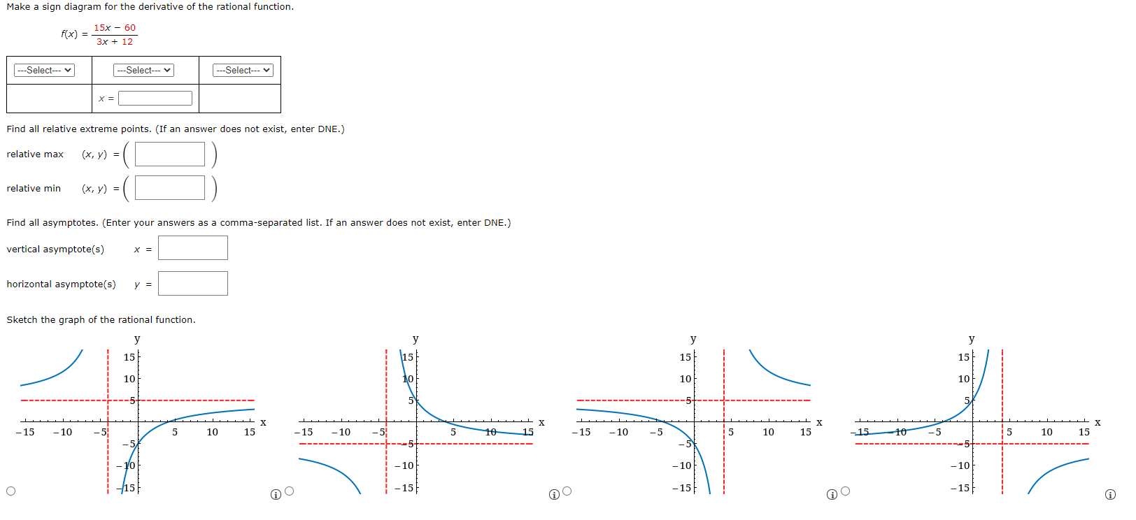 Solved Make a sign diagram for the derivative of the | Chegg.com