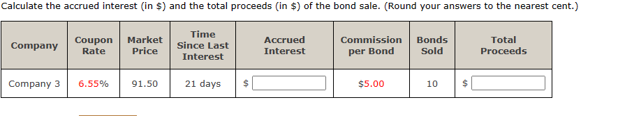 Solved Calculate the accrued interest (in $ ) and the total | Chegg.com