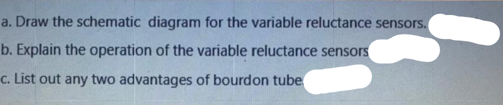 Solved a. Draw the schematic diagram for the variable | Chegg.com