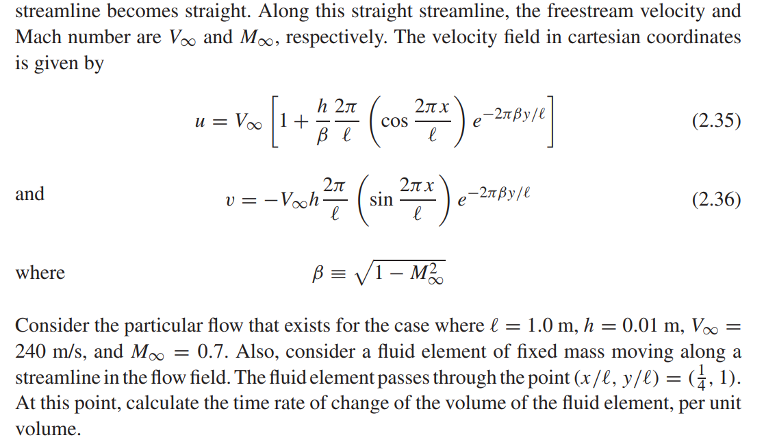 Solved 3.23 Prove that the flow field specified in Example | Chegg.com