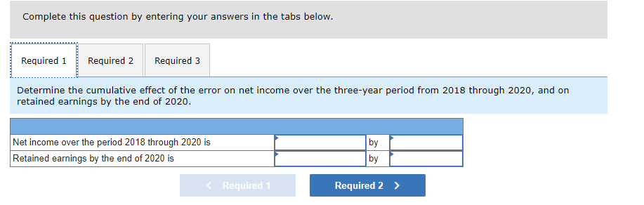 Solved Exercise 11-26 (Algo) Error correction (LO11-2, 11-7) | Chegg.com