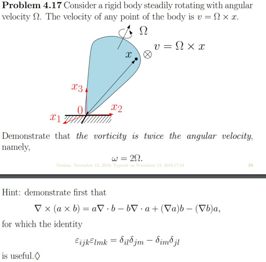Problem 4.17 Consider a rigid body steadily rotating | Chegg.com