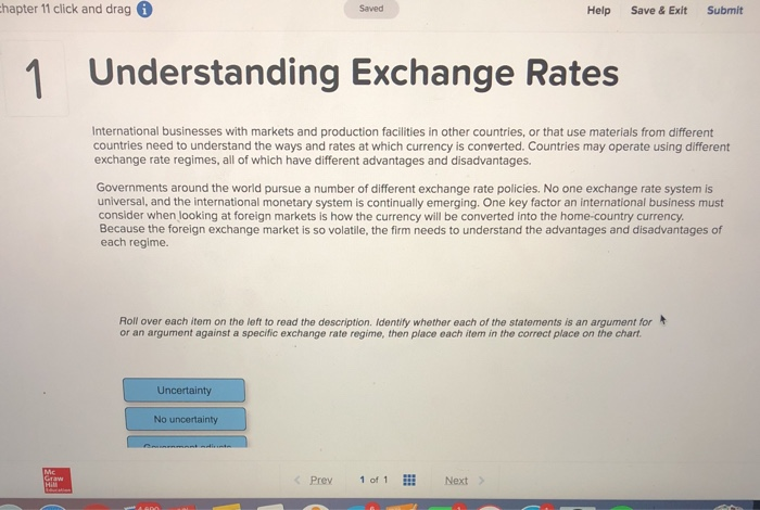 Solved: Chapter 11 Click And Drag Saved Help Save & Exit S... | Chegg.com
