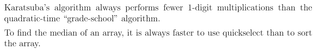 Solved Karatsuba's algorithm always performs fewer 1-digit | Chegg.com