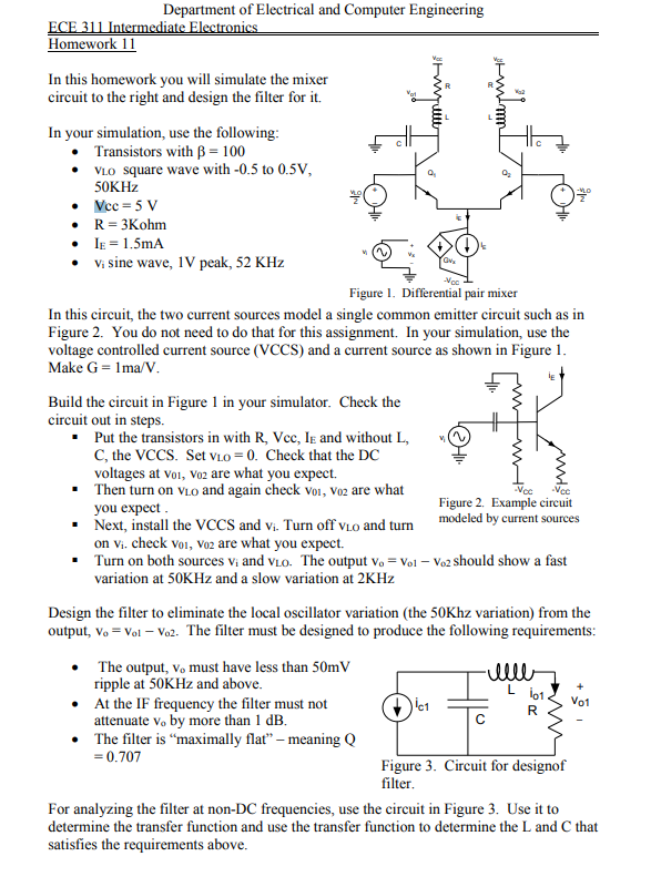 Department of Electrical and Computer Engineering ECE | Chegg.com