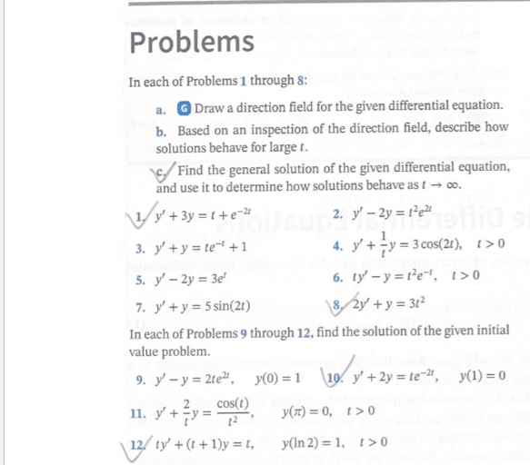 Solved For number 12 ﻿find the solution of the given | Chegg.com