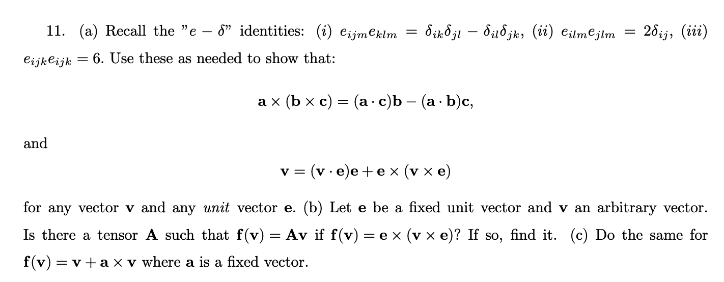 11. (a) Recall the "e- e" identities: (i) | Chegg.com