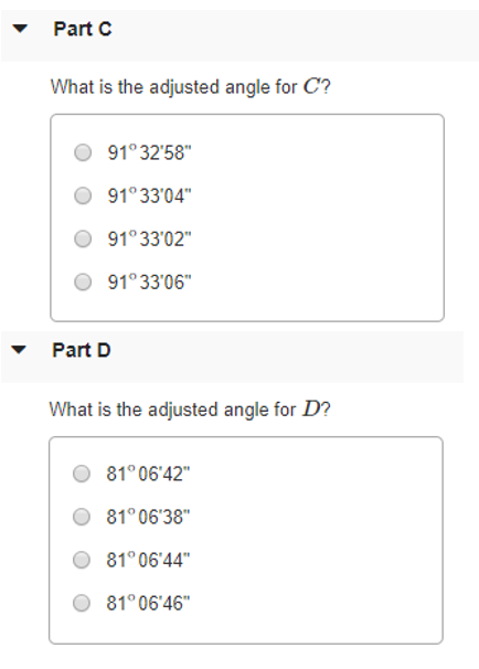 Solved Adjust the angles of triangles ABC and DEF for the | Chegg.com